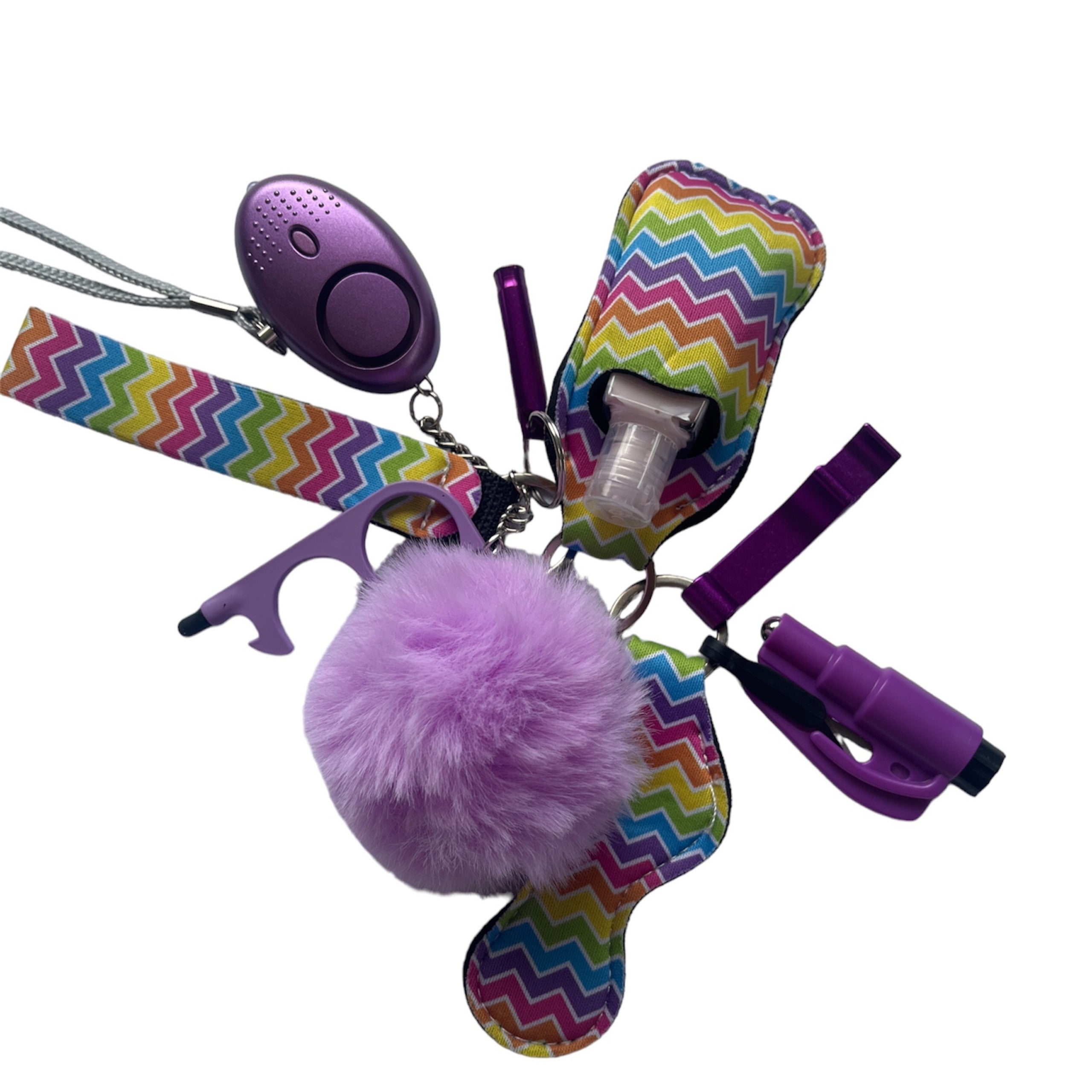 Rainbow self defence keychain | MERSANA AESTHETIC INC.